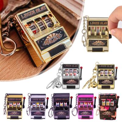 Simple Fashion Fruit Machine Slot Machine Keychain Creative Key Gift ...