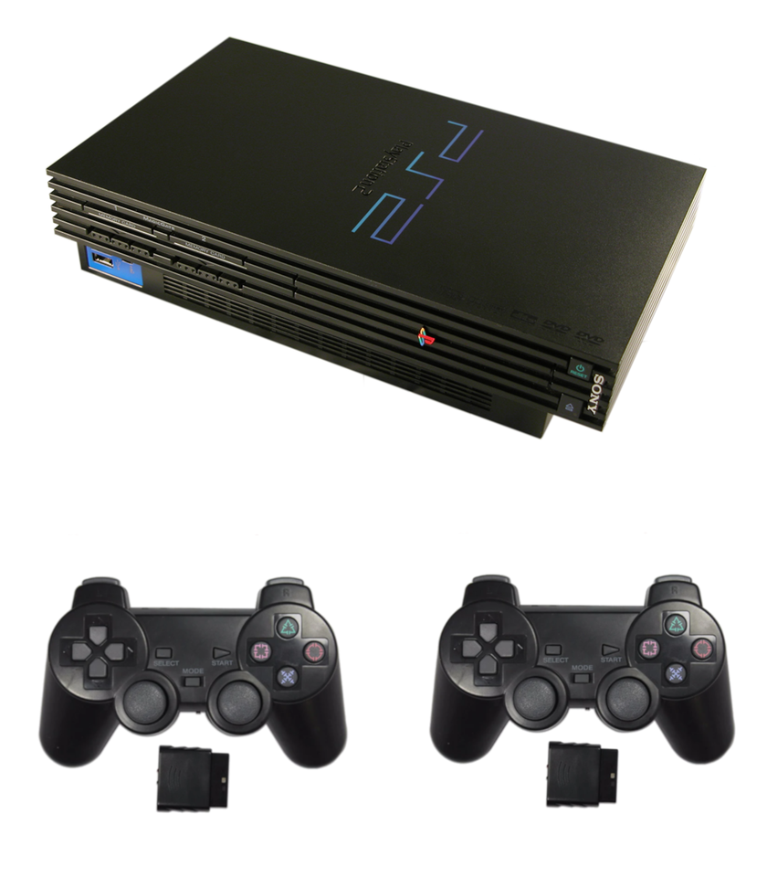 GUARANTEED FAT Playstation 2 Console PS2 BRAND NEW Controllers PS1 ...