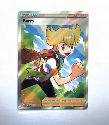 Barry 167/172 Full Art Trainer Brilliant Stars Pokemon Card NM | eBay