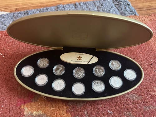 1999 Canadian 25-Cent Millennium Quarter 12-Coin Silver Proof Set | eBay