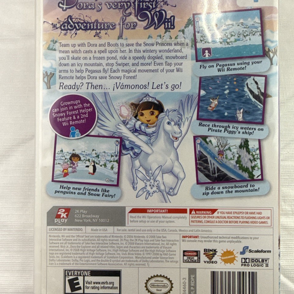 Dora the Explorer: Dora Saves the Snow Princess Nintendo Wii Game ...