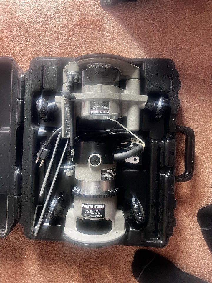 PORTER-CABLE 693LRPK 11 Amp Corded Electric Fixed & Plunge Base Router ...