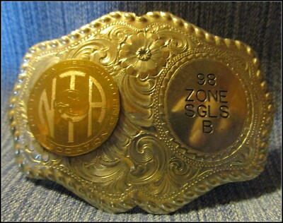 1998 ATA State Shoot by Champion Award SHOOTING Western Belt Buckle | eBay
