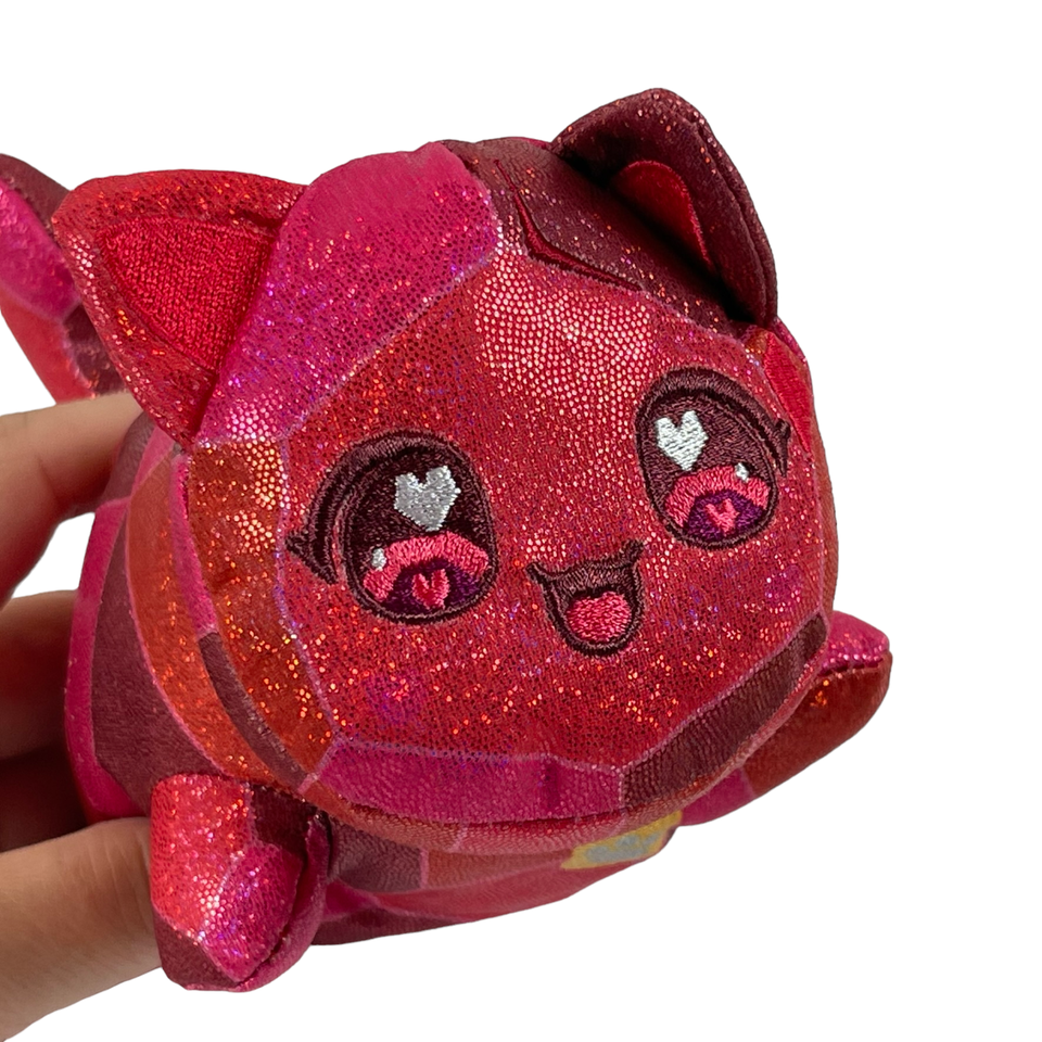 A13 Aphmau MeeMeows Ruby Cat Kitten & Clip Plush Stuffed Toy Lovey 6 ...