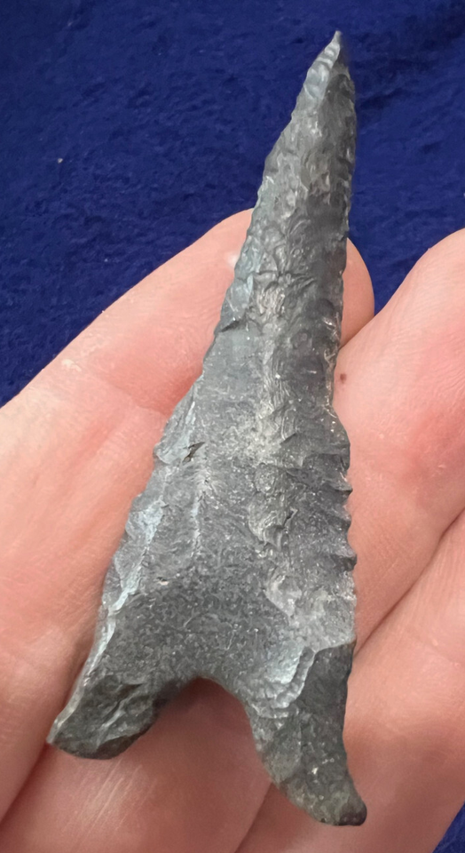 2 3/4" Dalton Drill Black Pitkin Authentic Arkansas Artifact Arrowhead Point | eBay
