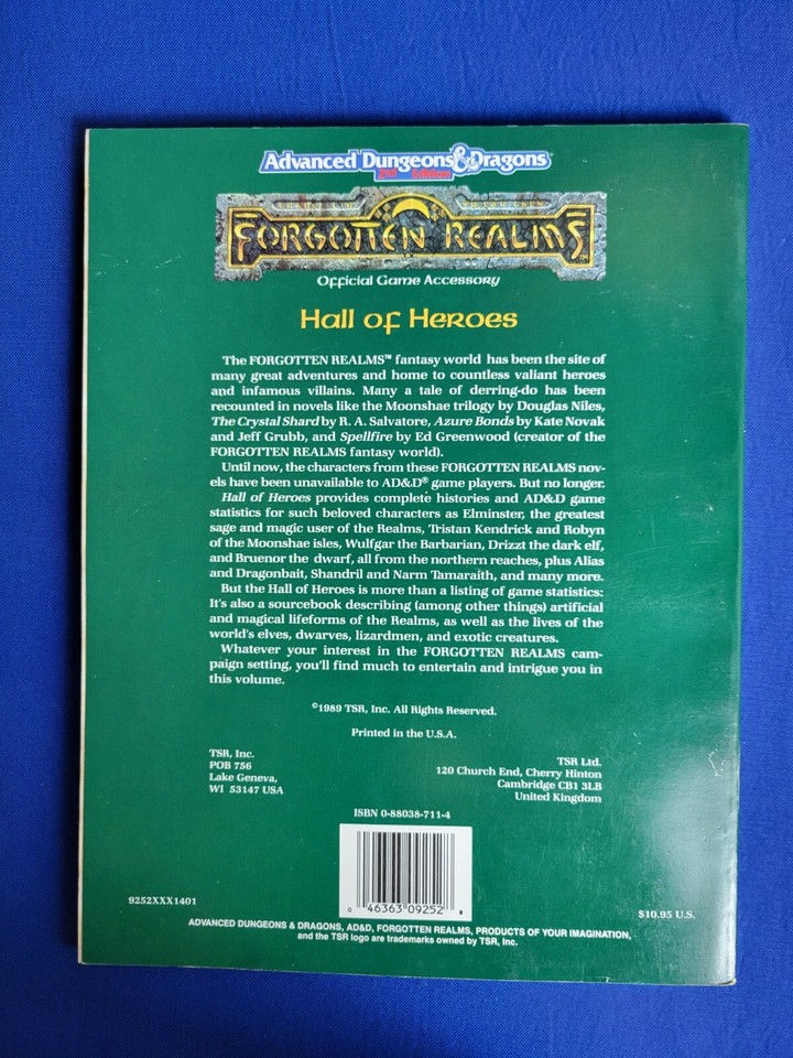 Hall of Heroes Accessory - Forgotten Realms 9252 | eBay