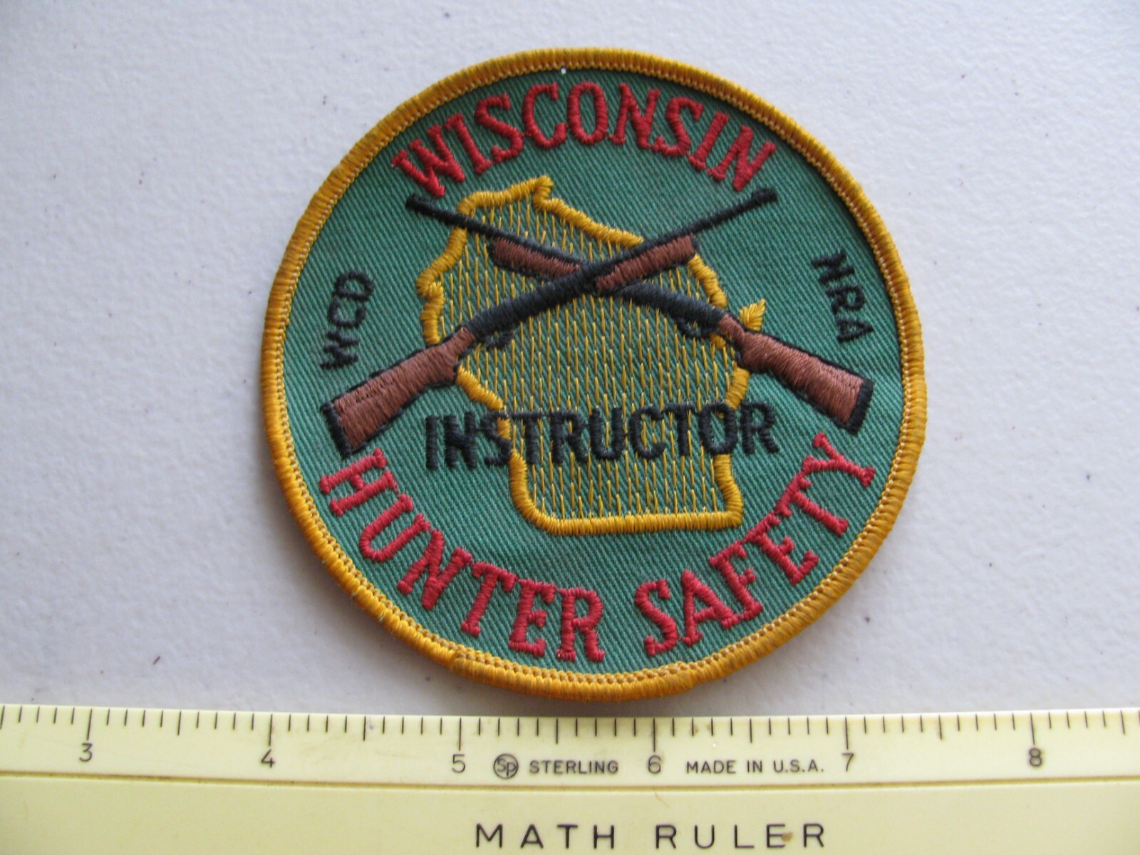 OLDER WISCONSIN HUNTER SAFETY INSTRUCTOR COLORED JACKET PATCH ~NICE~ | eBay