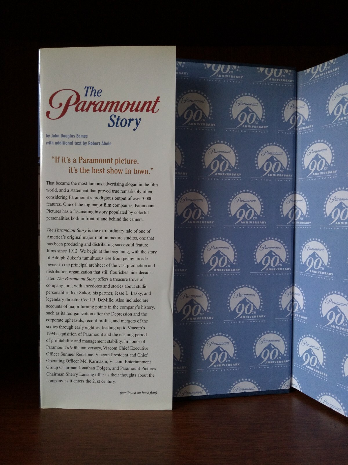 THE PARAMOUNT STORY - Eames - 1st Ed./1st Pr. - c.2002 Hardcover with ...