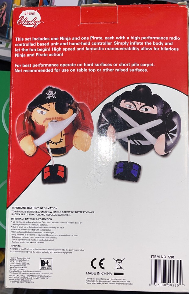 Dream Cheeky RC Ninja and Pirate Battling Buddies Toy | eBay