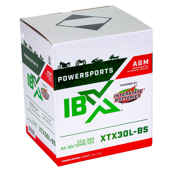 Interstate Batteries IBX YTX30L-BS 12V 30Ah Rechargeable AGM ...