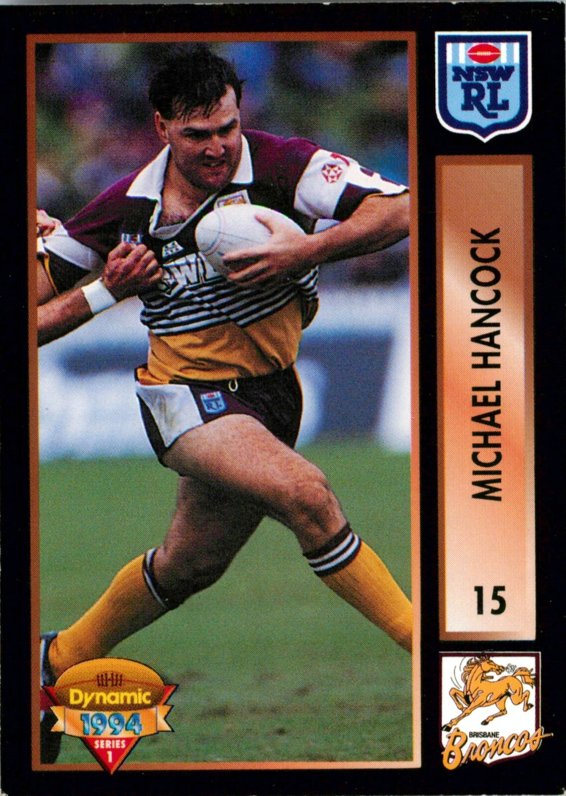 New 1994 BRISBANE BRONCOS NRL Card MICHAEL HANCOCK | eBay