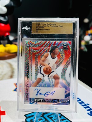 2022-23 Leaf Kennedy Chandler ONE OF ONE AUTO 1/1 RC MOJO RWB ROOKIE SP ...