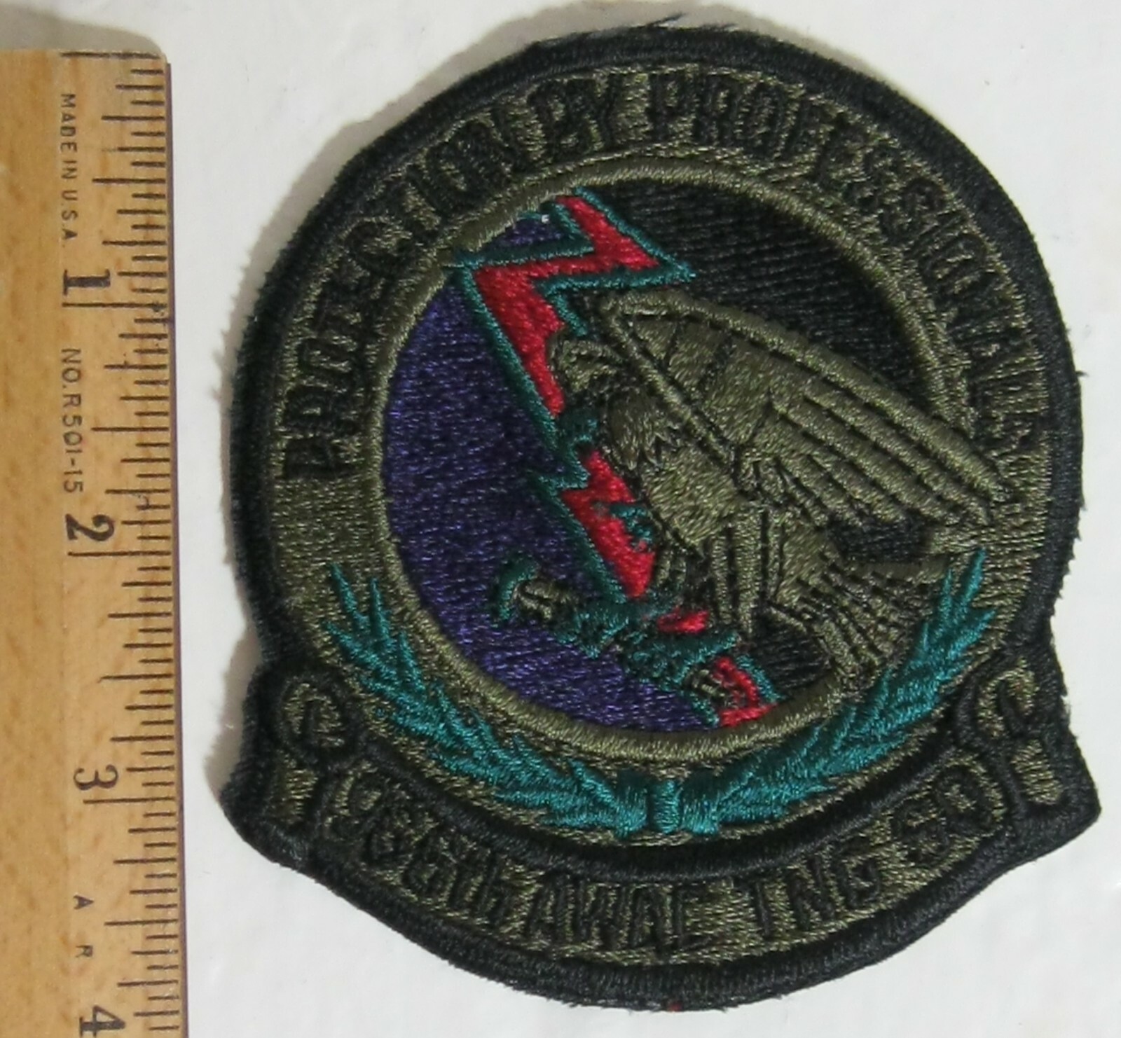 NEW!USAF Patch,966th AWACS TNG SQ 'PROTECTION BY PROFESSIONALS' 4"H ...