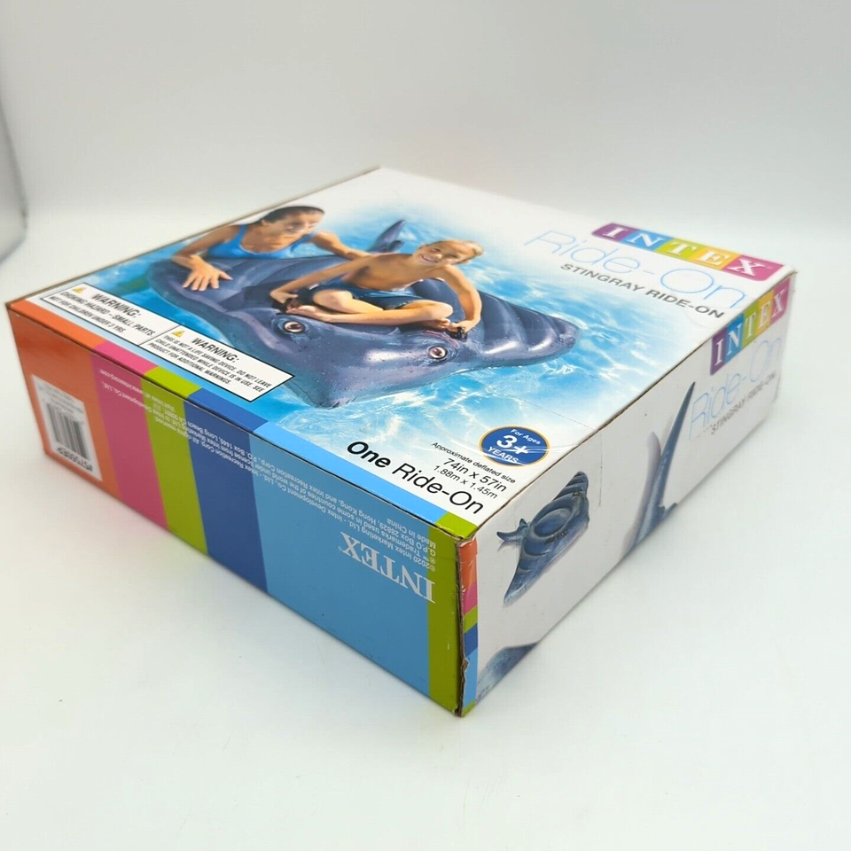 INTEX Ride On Stingray Inflatable Pool Float Swimming Toy 74' x 57" | eBay