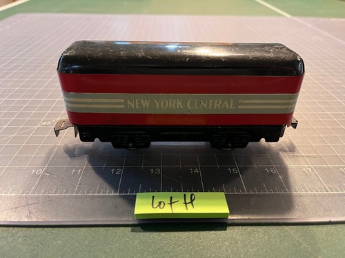 Marx O Train New York Central CUSTOM PAINTED RED Tender Tin Litho 4 ...