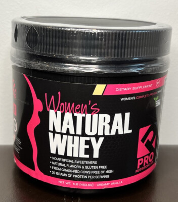 Pro Nutrition Labs Women's Natural Whey Creamy Vanilla 1 lb/16 servings ...