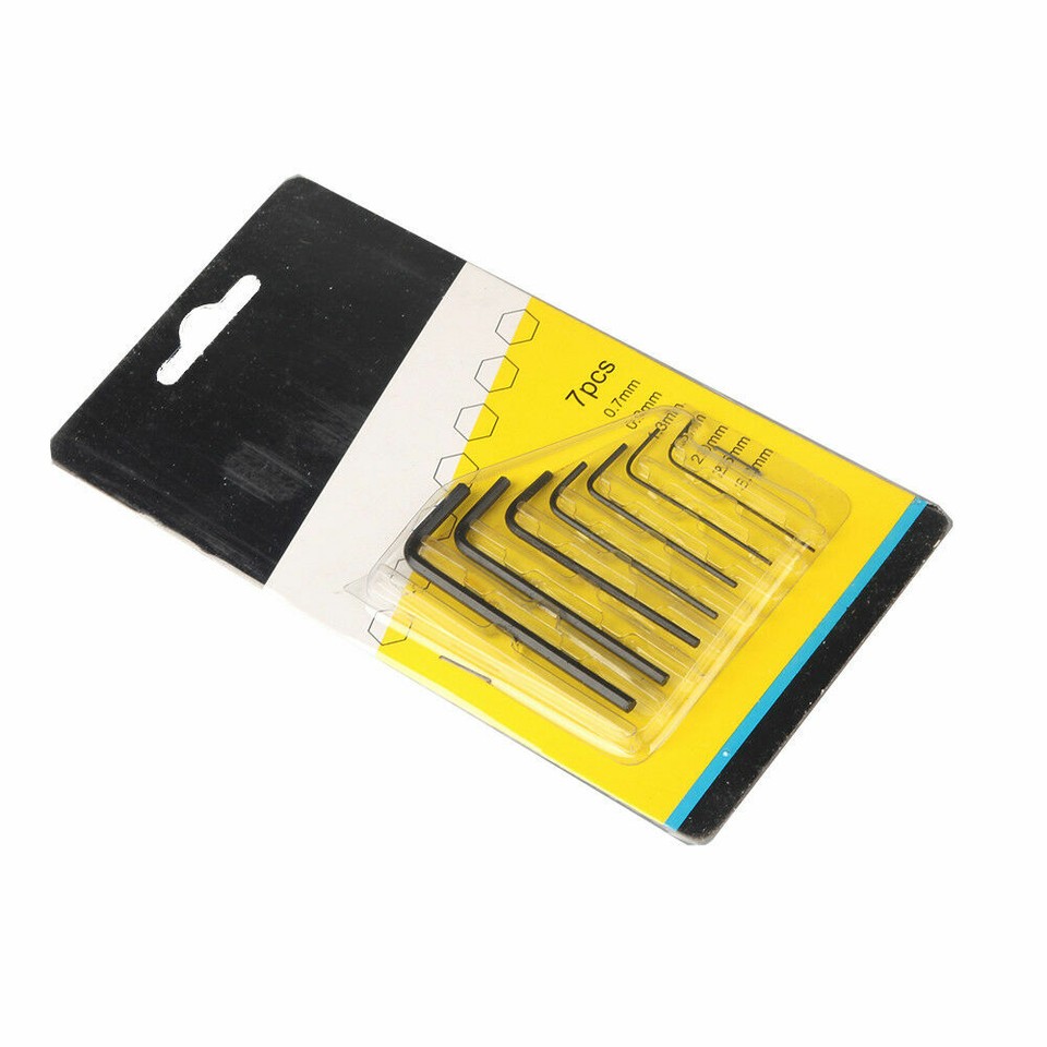 0.7mm-3mm Mini Allen Wrench Set Wrench Screwdriver Tool Alloy Steel Hex ...