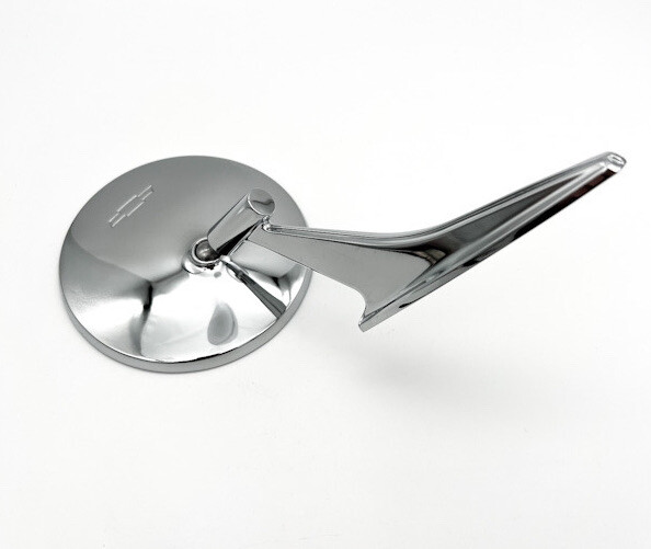 Pair Chrome Bowtie Rear View Side Mirrors For 1966-1968 Chevy Chevelle ...