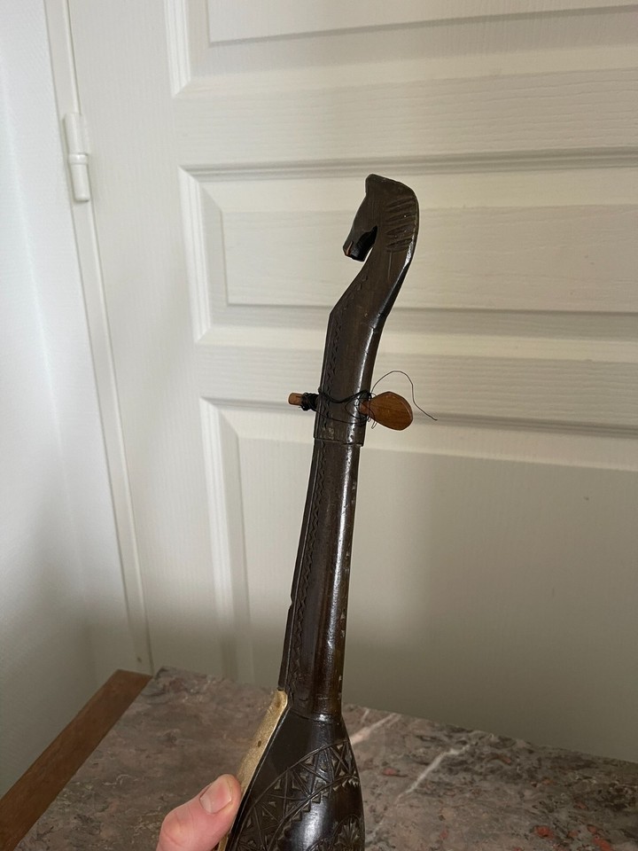 Vintage Gusle Guzla Musical Instrument Yugoslav Balkan African Serbia ...