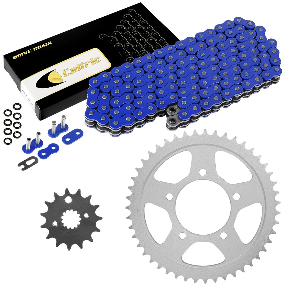 Blue O-Ring Drive Chain & Sprockets Kit for Suzuki GSX750F Katana 750 ...