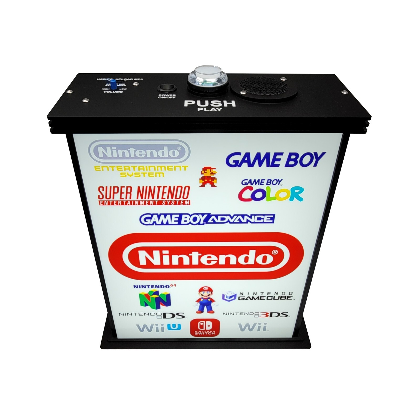 TDLS+A™ Nintendo Display LED Light Sign + Audio SNES N64 GBA GAMECUBE ...