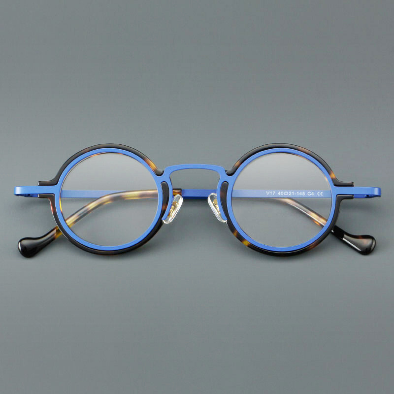 Deluxe Small Round Retro Eye Glasses Full Rim Retro Clear lenses ...