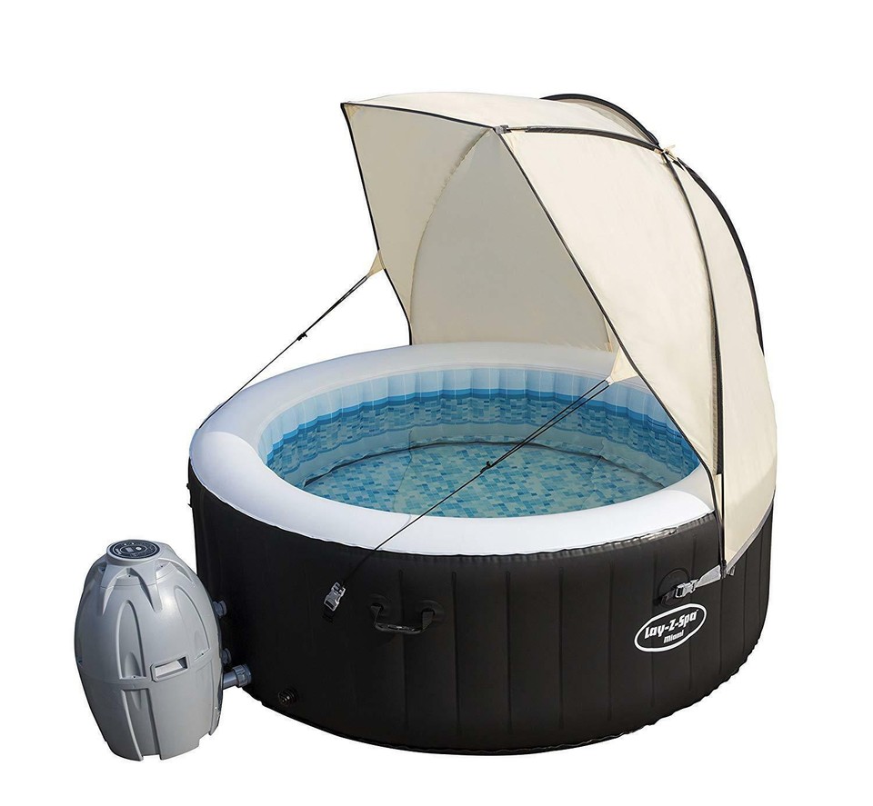 Bestway Lay Z Spa Canopy Hot Tub Vegas Miami Palm Spa Water Proof ...