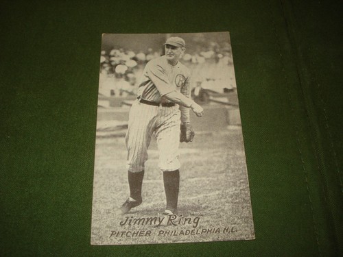 1925 BASEBALL EXHIBIT CARD JIMMY RING, ORIGINAL, PLAYED 1917-28, PHILA ...