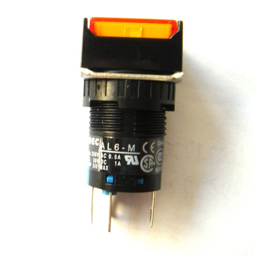 IDEC AL6Q-M14SC Pushbutton Illuminated F16mm Square 1NO+NC 24VAC/DC ...