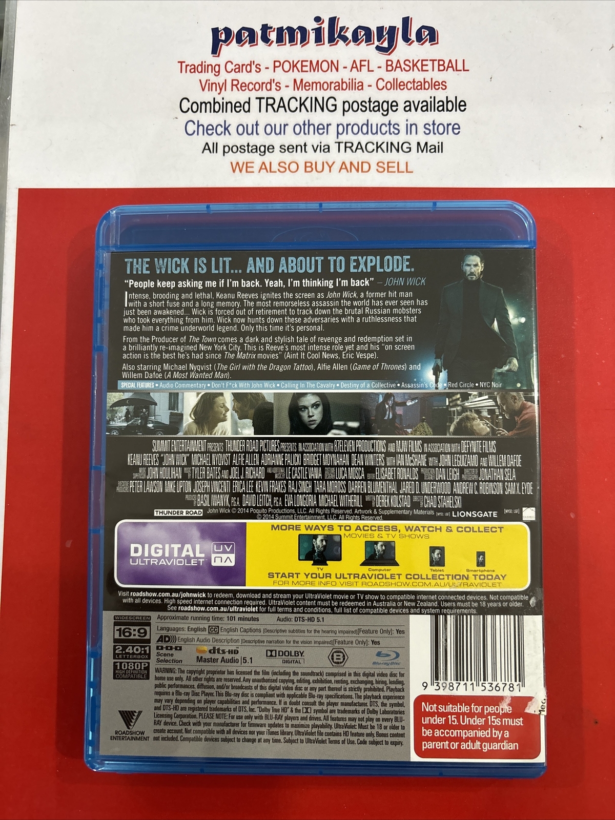 John Wick | UV (Blu-ray, 2014) 9398711536781 | eBay Australia