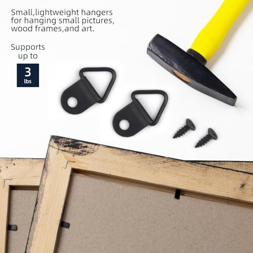 Picture Frame Hanger, 100 Picture Hanging Kit D Ring, Picture Frame ...