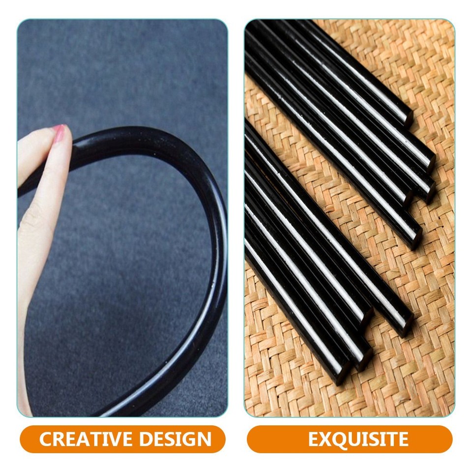 20 pcs Hot Glue Sticks Black Hot Melt Glue Sticks Hot Glue Rods for DIY ...
