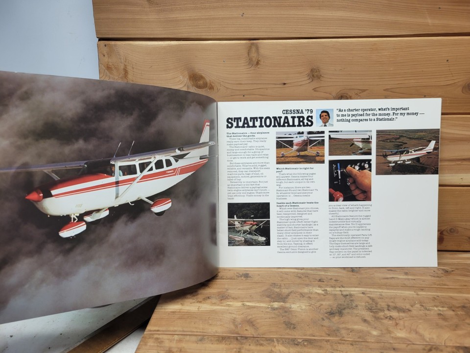 CESSNA 1979 Factory OEM Stationair 4 Models Color Brochure 14 Pages ...