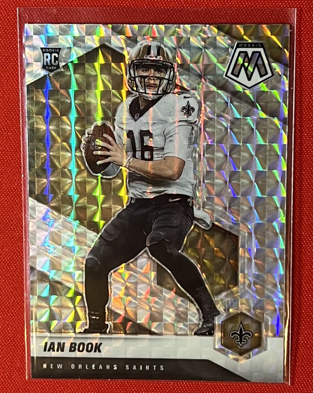 2021 Mosaic Ian Book Silver Mosaic Prizm Rookie Card RC #327 Saints | eBay