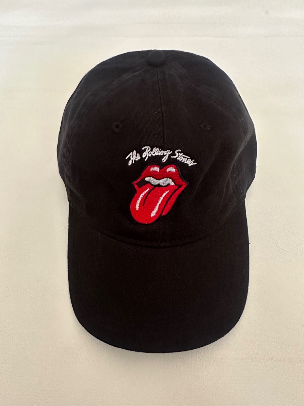 The Rolling Stones Logo Black Adjustable Baseball Cap Hat One Size | eBay