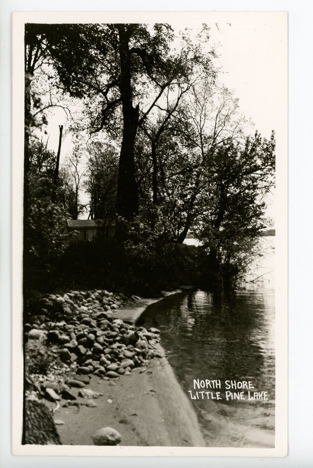 North Shore - Little Pine Lake RPPC Crosslake MN Cabin Vintage Photo ca ...