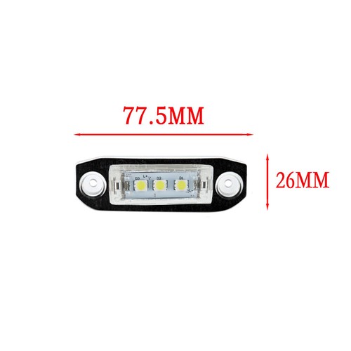 Set of 2 LED License Plate Lights Rear 12v Fit For Volvo XC70 XC60 S40 ...