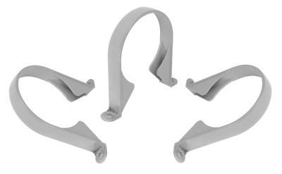 Grey Soil Pipe Clips x 3 Soil & Vent Pipe Bracket 110mm 4" | eBay UK