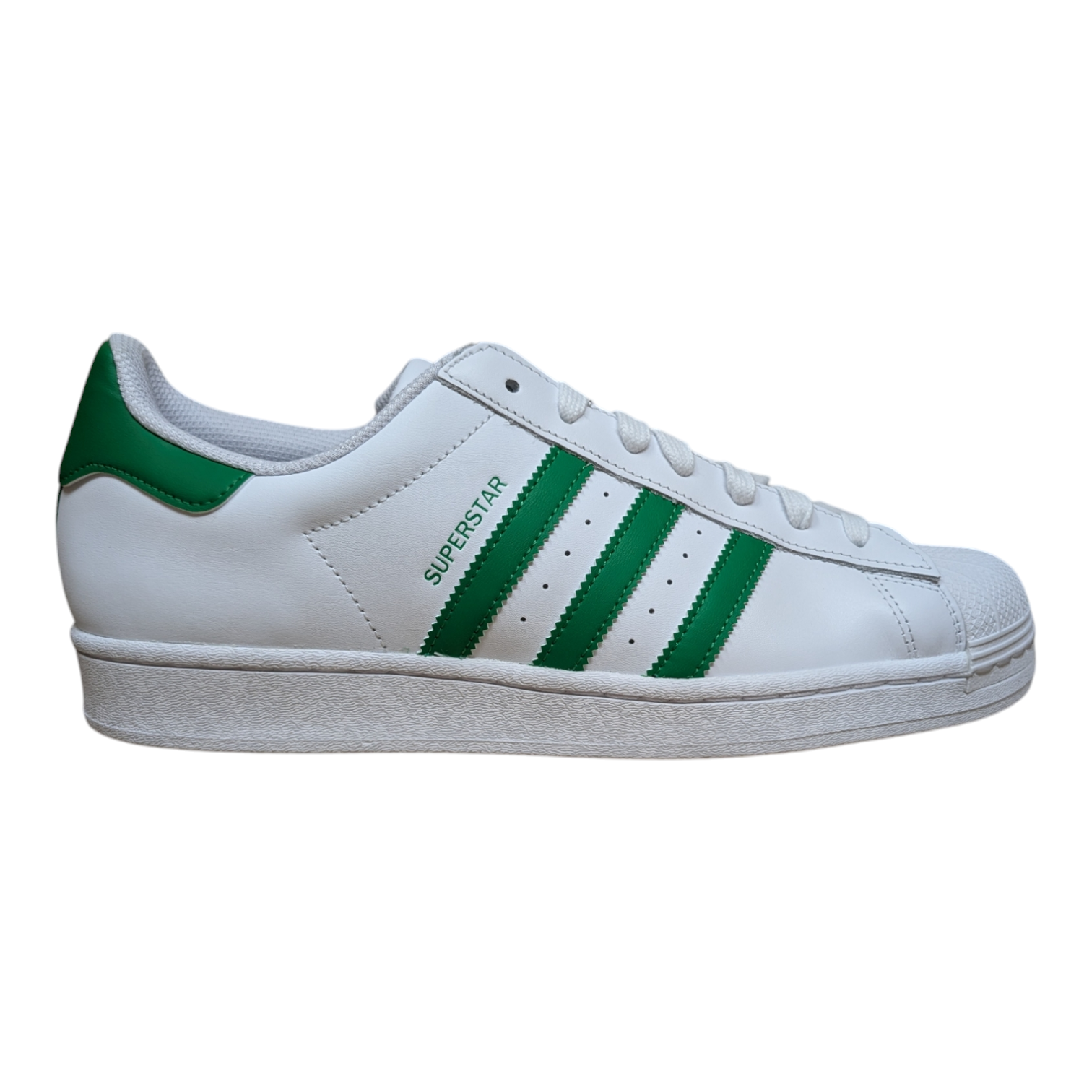 Adidas Men's Superstar Athletic Shoes - Cloud White/Green - US Sizes ...