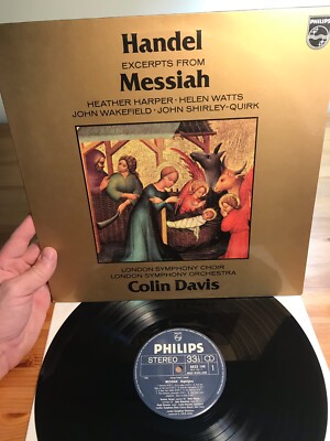 Handel Excerpts From Messiah Highlights Colin Davis London Orchestra ...