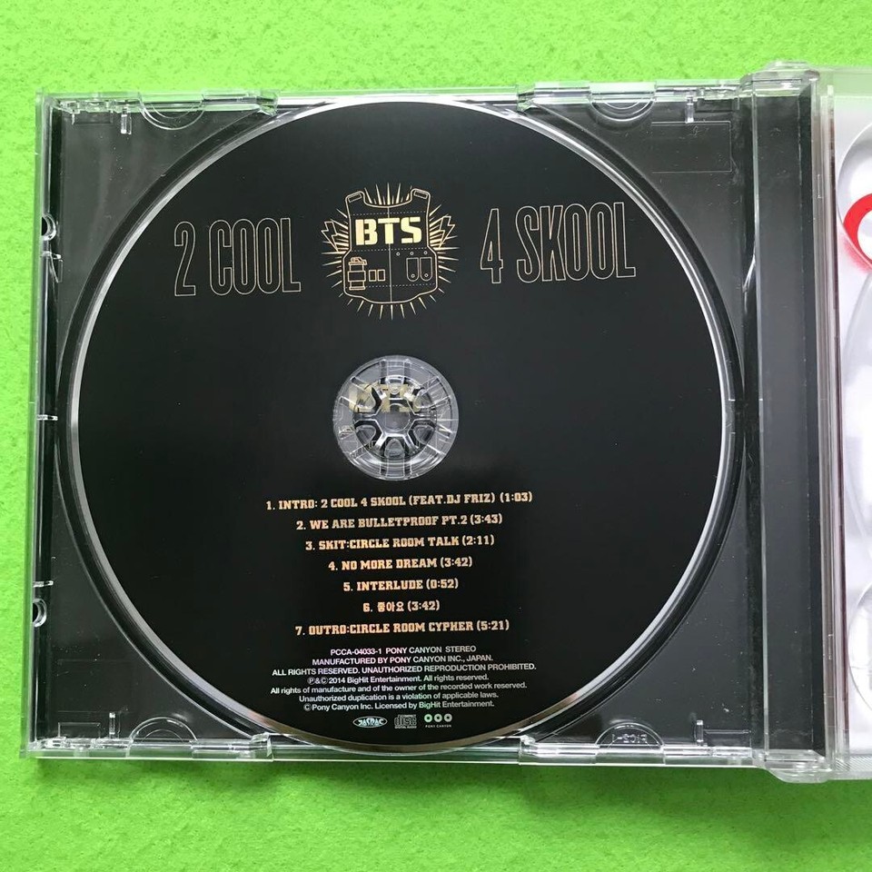 BTS 2 COOL 4 SKOOL O!RUL8,2? Japan Limited Edition 2CD Bangtan Boys ...