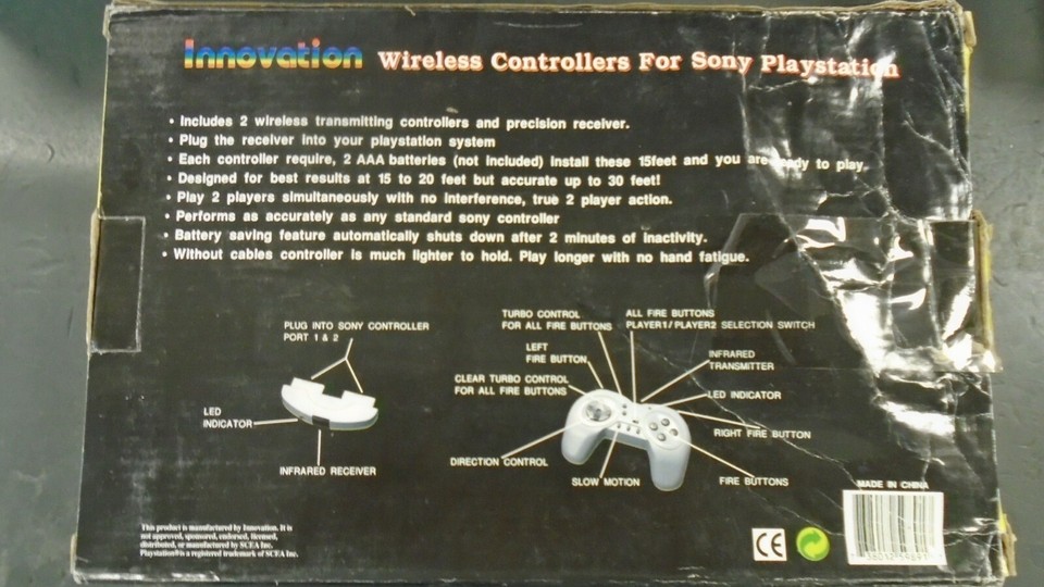 Innovation Docs Wireless Controller Pad Control Stick Joy for Sony ...
