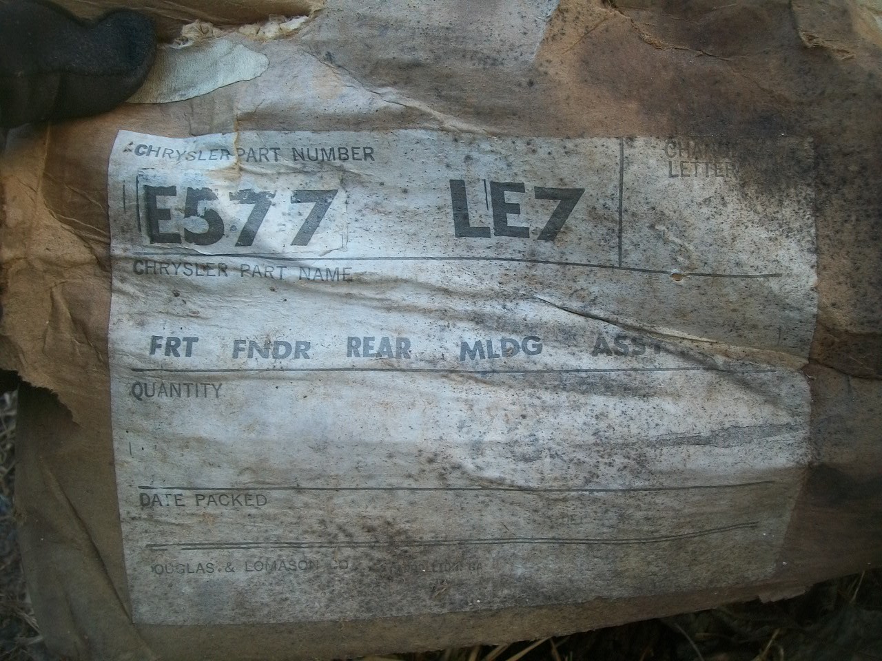 NOS MoPar 1975-78 Dodge Charger SE Driver Left Fender Rear Moulding | eBay