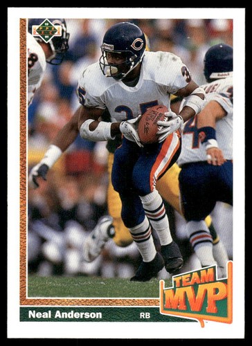 1991 Upper Deck Neal Anderson #453 Chicago Bears Football Card | eBay
