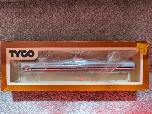 Tyco HO Scale #357B Gulf Oil 3-Dome Tank Car 62' OSKX #829 With Box ...