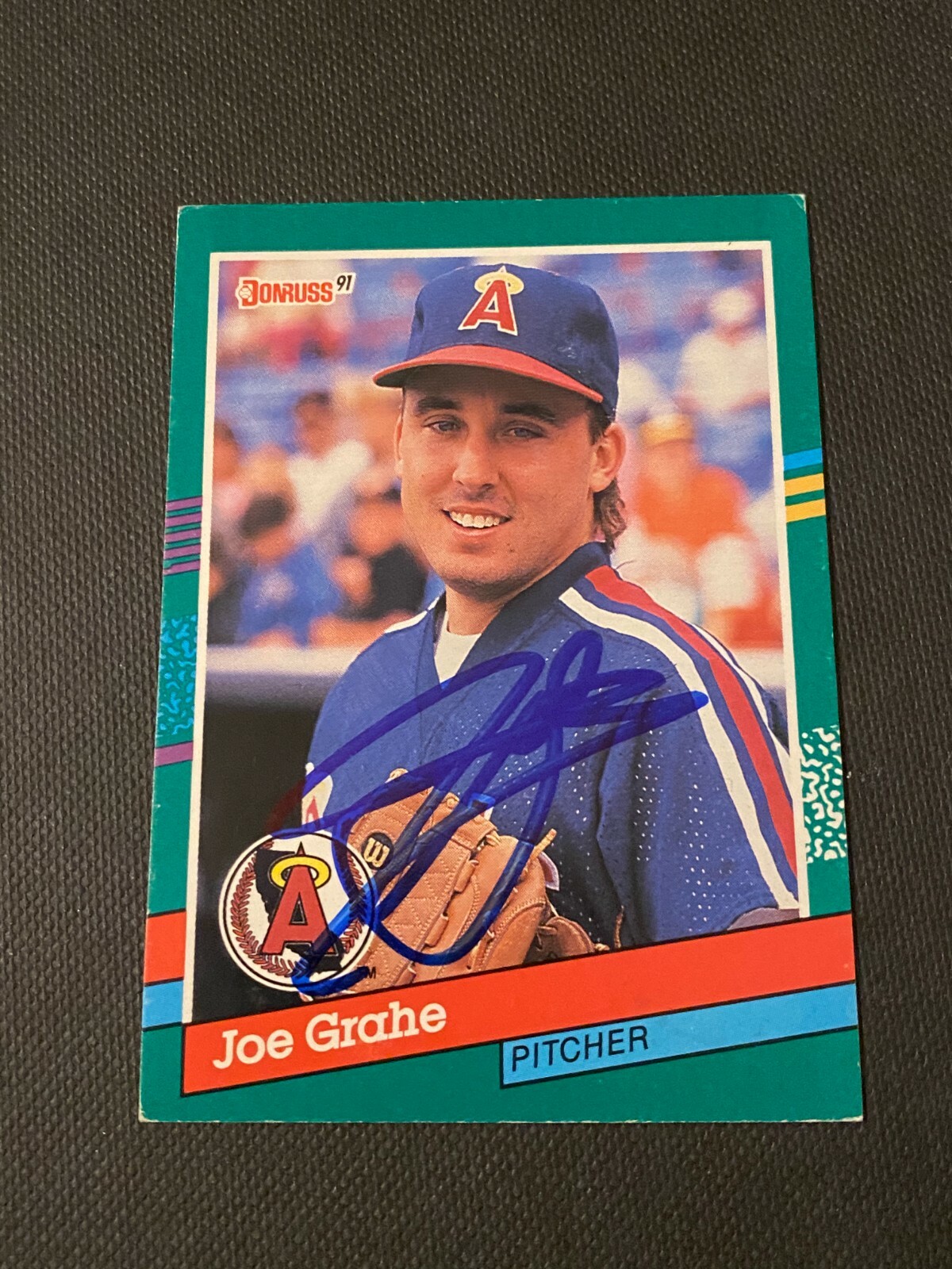 Joe Grahe Signed 1991 Donruss Card Auto LA California Angels Autograph ...