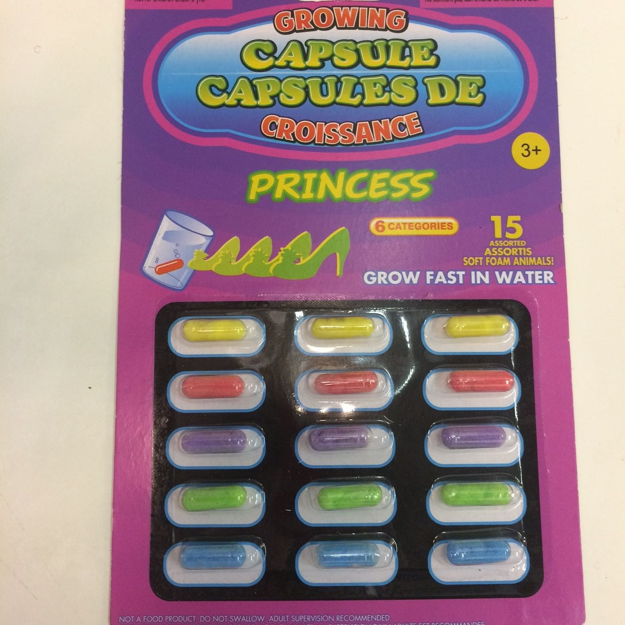 Capsule Creatures 12 Piece Foam Toy Magic Grow Dinosaur Wild Zoo ...