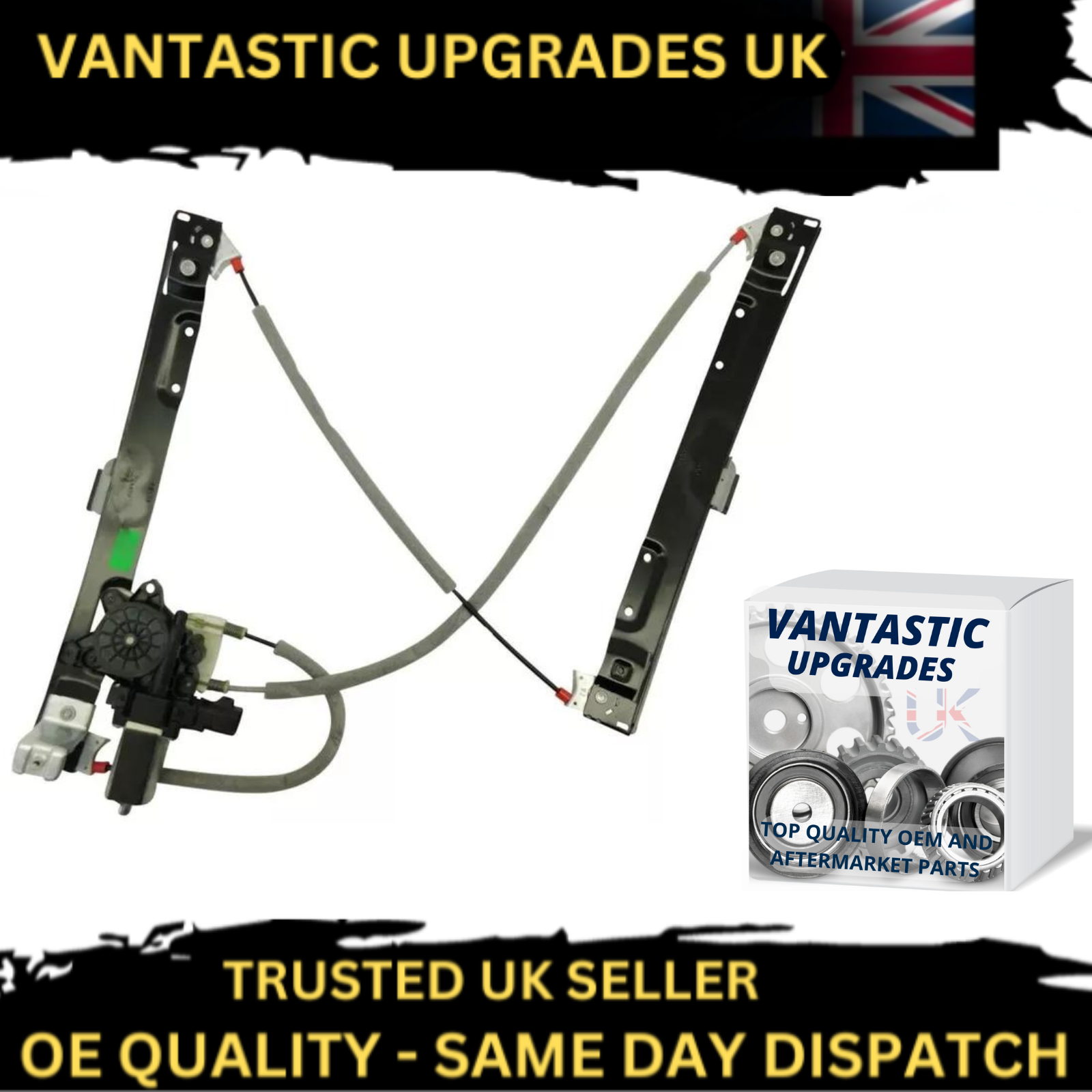 WINDOW REGULATOR & MOTOR RIGHT RHS DRIVERS C2Z31200 FITS JAGUAR XF ...
