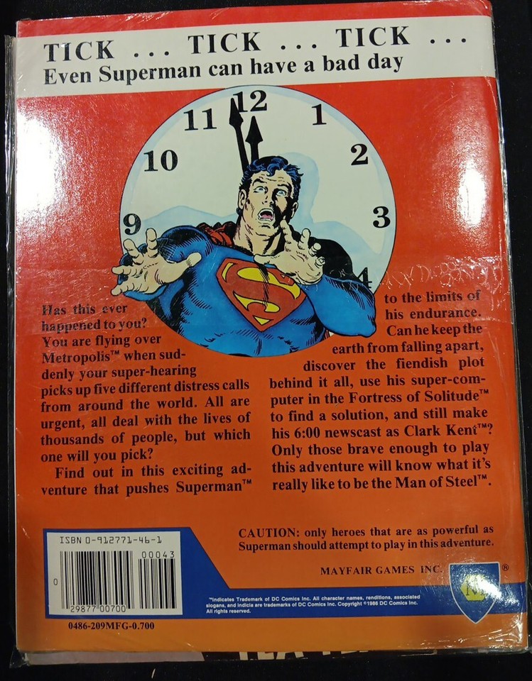 DC Heroes RPG Role Playing Game - Countdown To Armageddon Mayfair Games ...