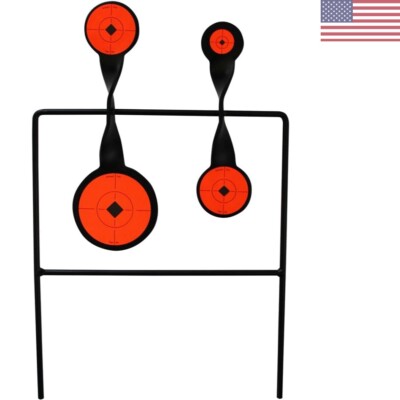 Steel Spinner Target with High Visibility Target Spots - Easy-to-Use ...